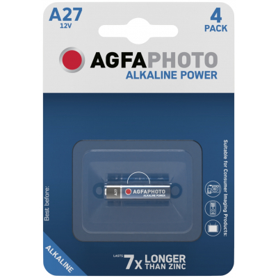 AgfaPhoto Alarm Controller Battery Alkaline A27 LR27A B1